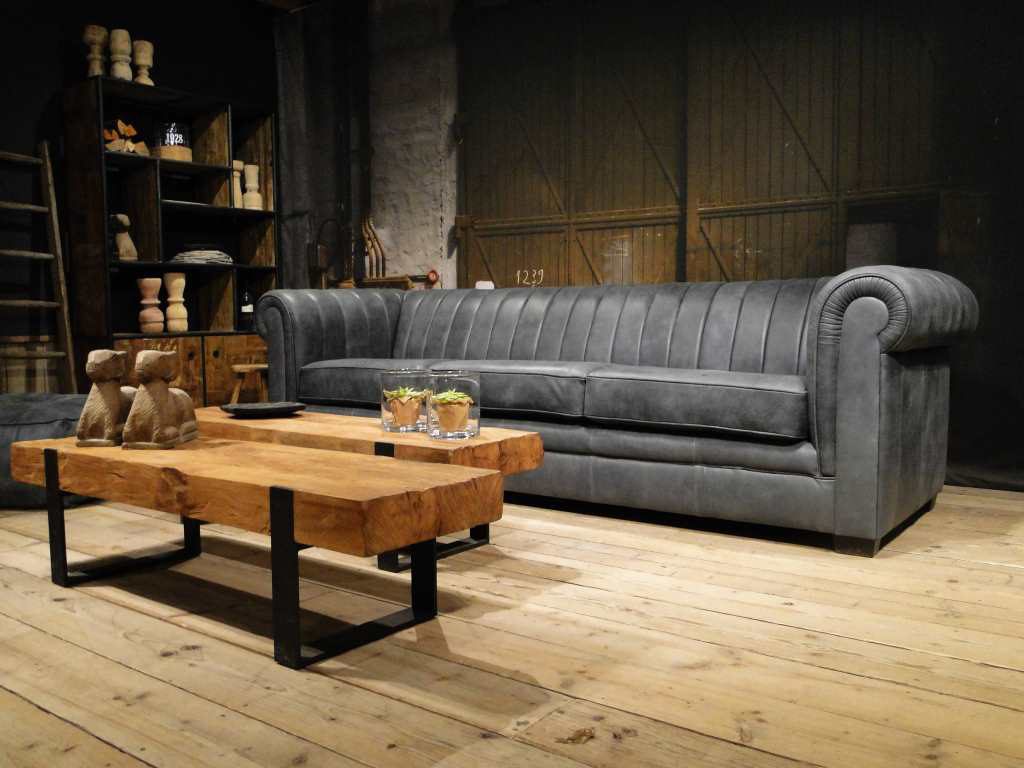 Zo combineer je een leren bank - Interieur ideeen